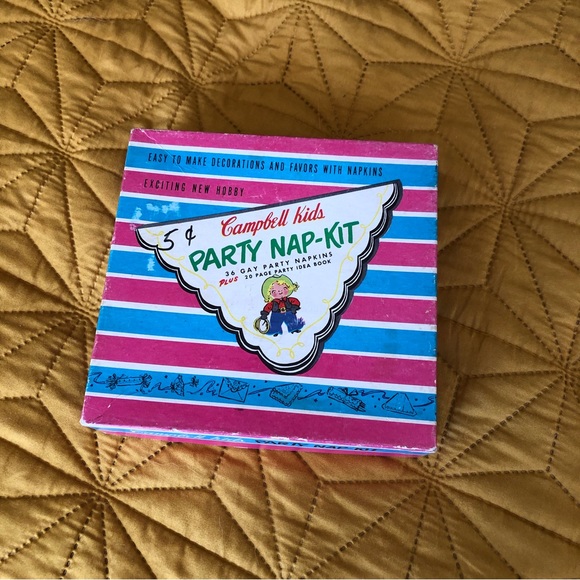 Vintage | Kitchen | Vintage Campbell Kids Party Napkit | Poshmark